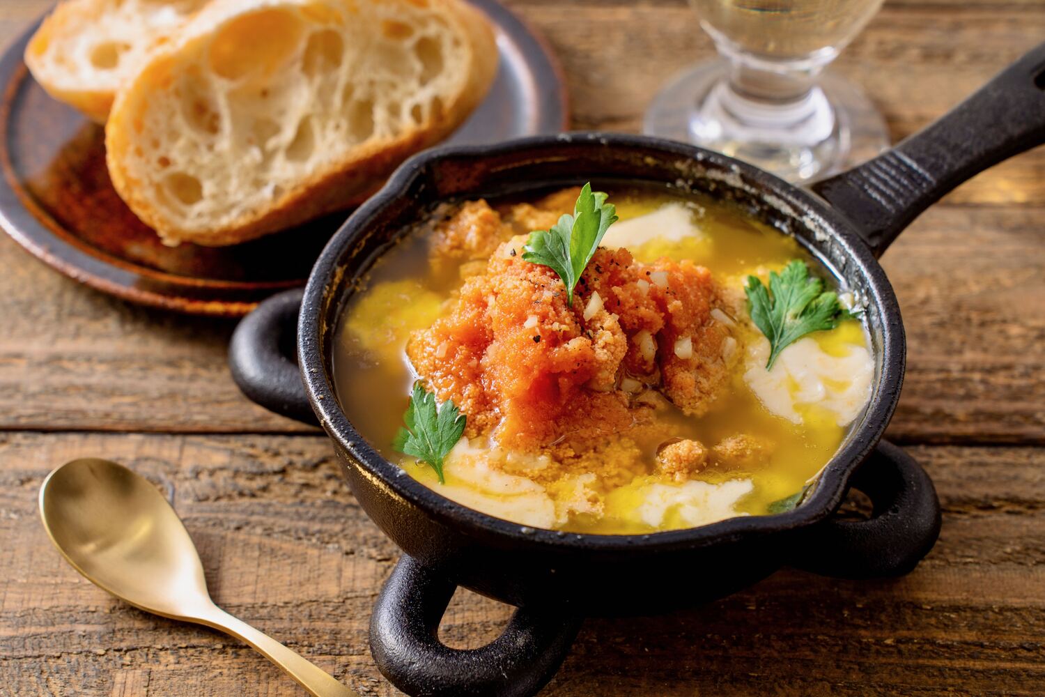 【たらことチーズのアヒージョ】のレシピ・作り方 - NORTH DISH（ノースディッシュ）